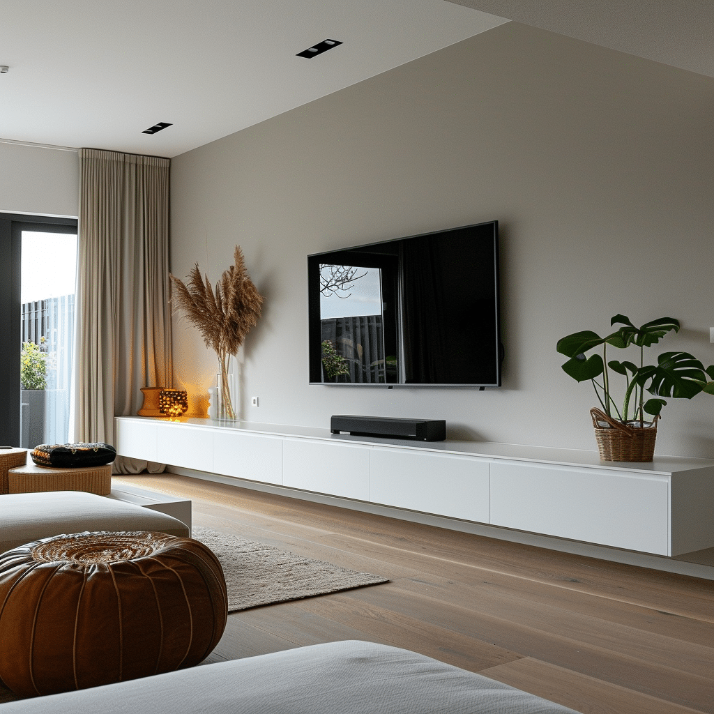 Zwevend TV meubel op maat | Kasten.nl